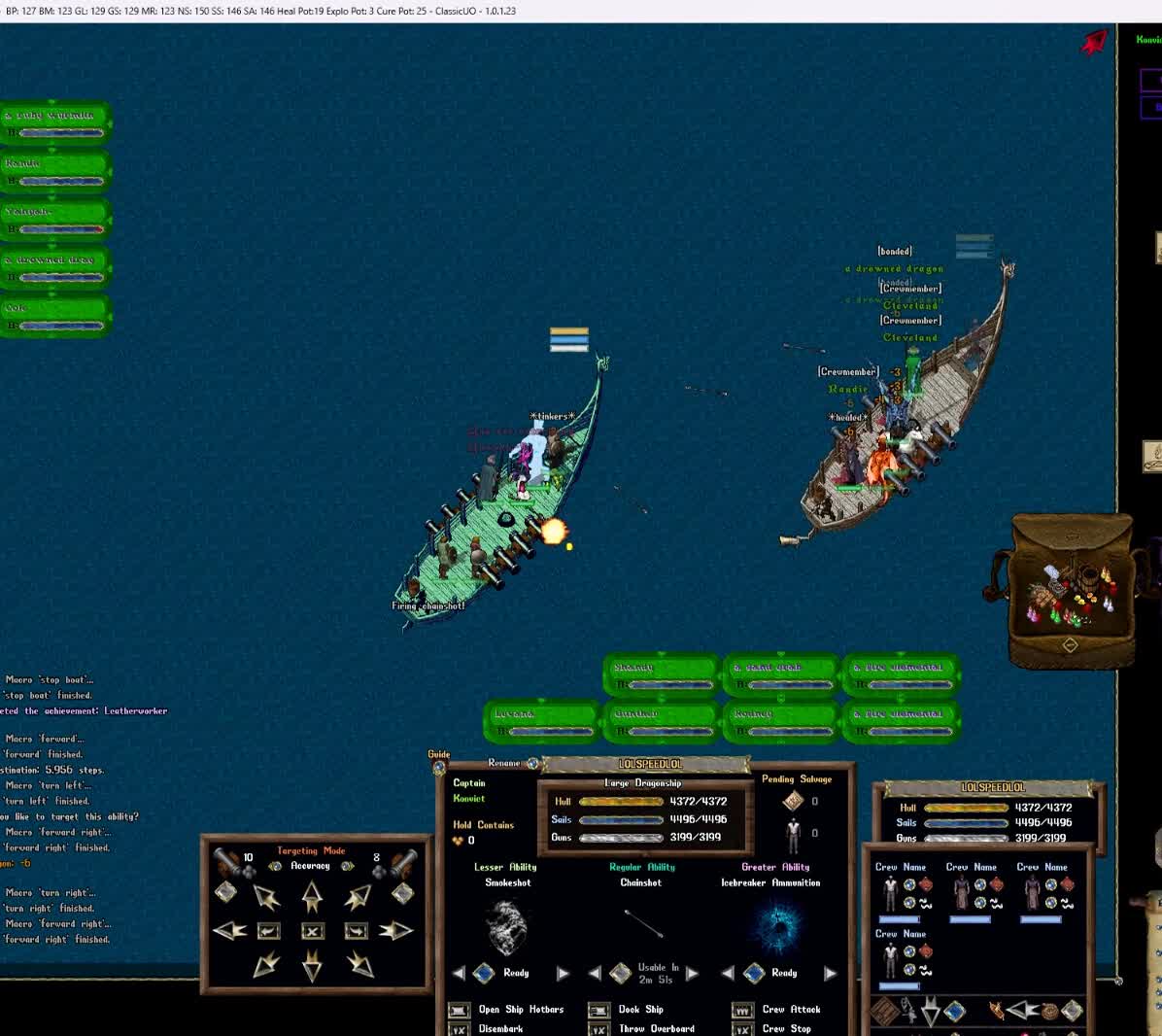 HOW TO CHAINSHOT SOMEONE WHO IS RUNNING AND STOP THEM