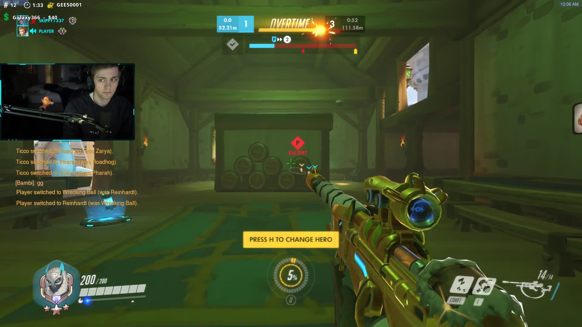 Soda throws overwatch game