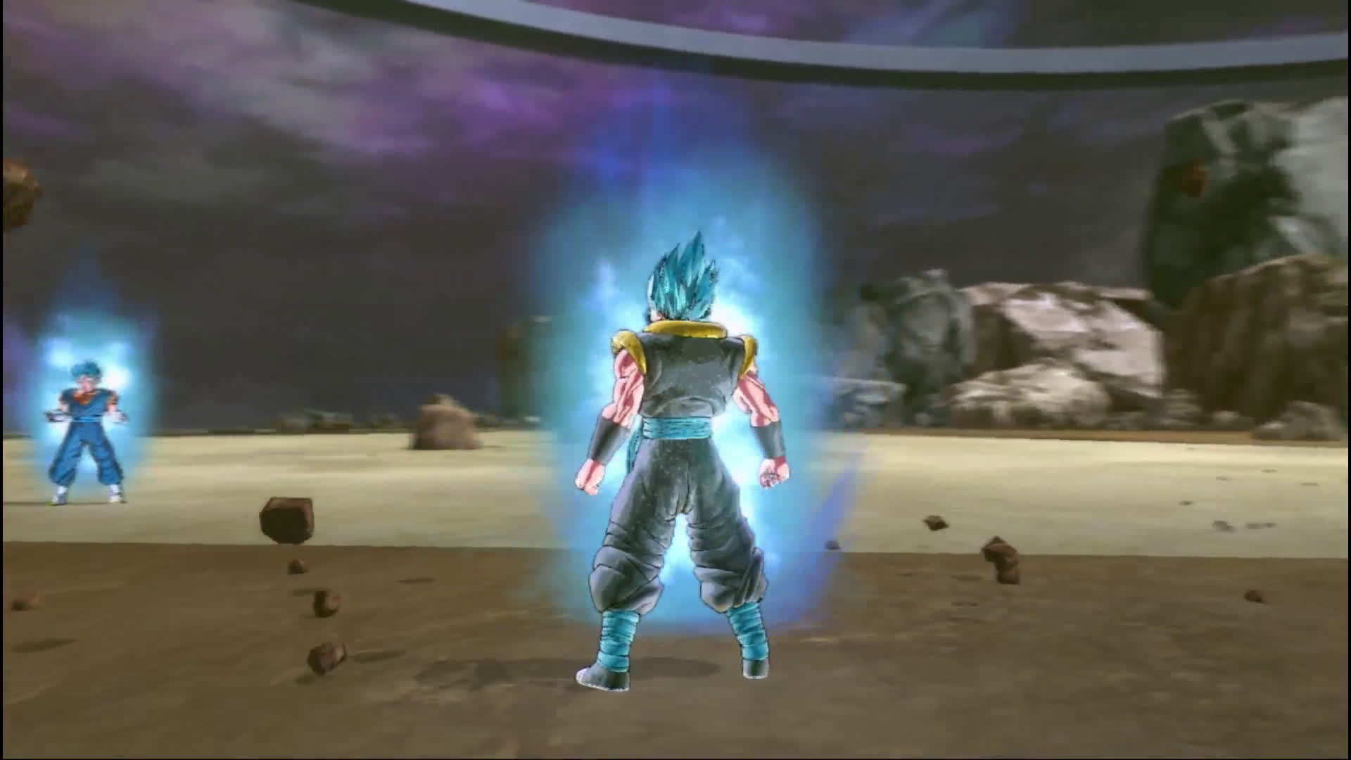 Gogito (Super Saiyan Blue) awaken animation.