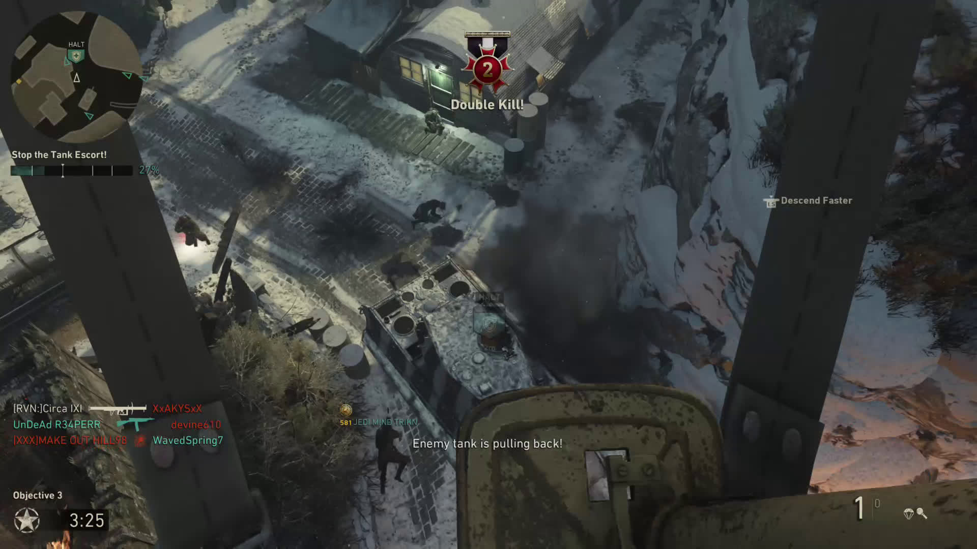 COD WWII Stuck Parachute