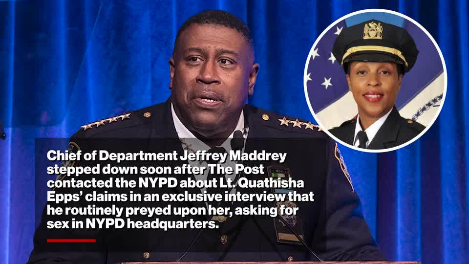 Watch Ex-NYPD Chief Jeffrey Maddrey's lawyer goes on defense at press ...
