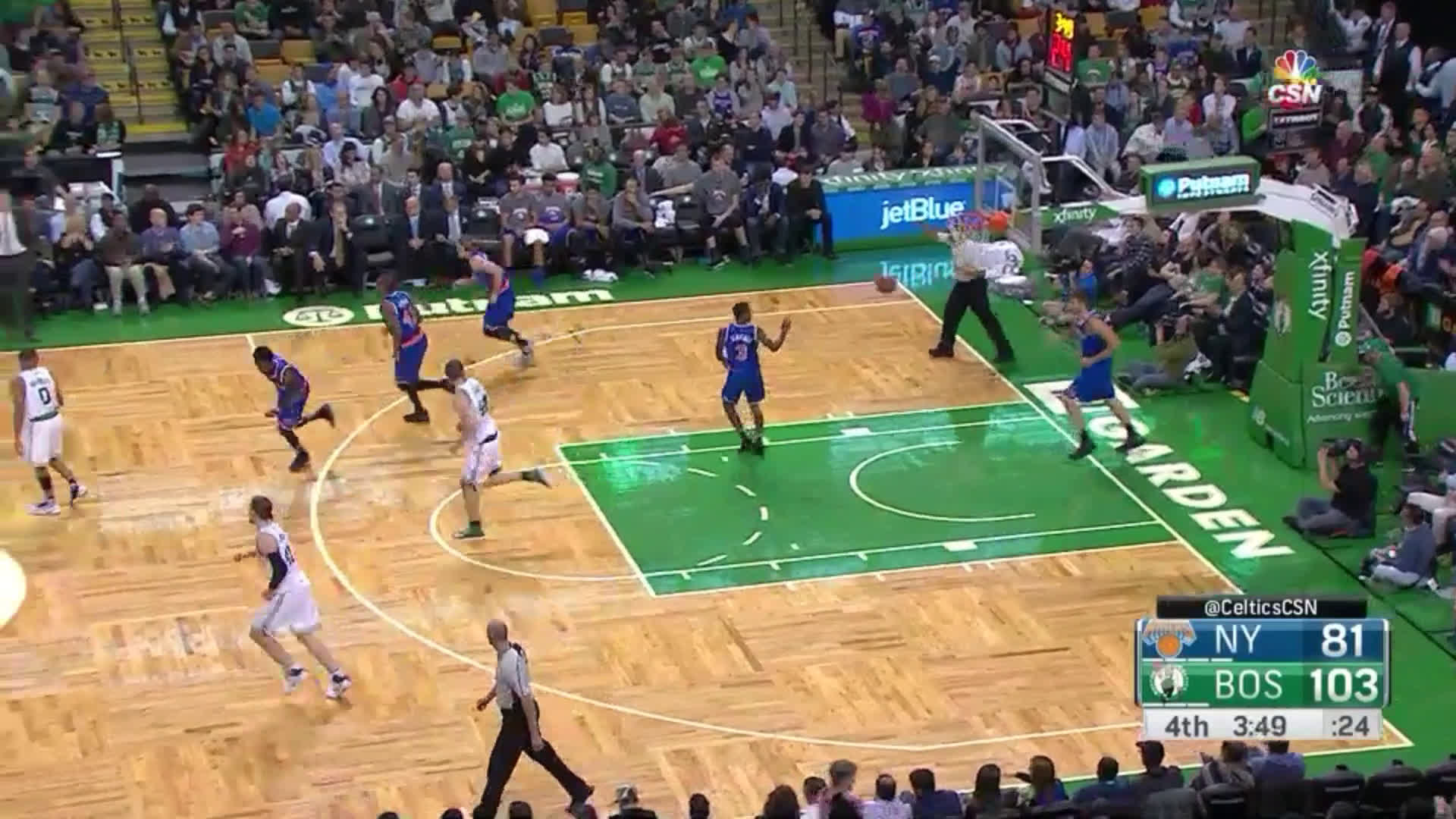 Celtics Down Spread 3-pointer