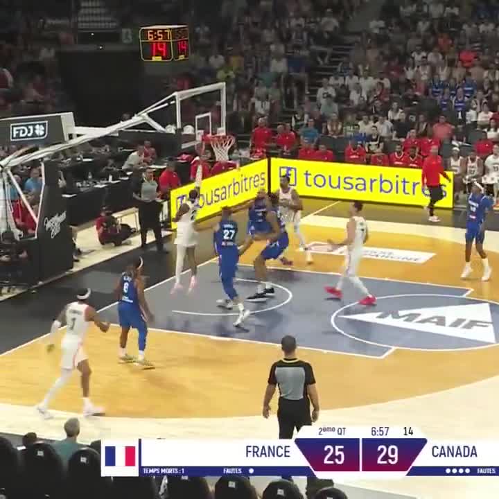 Watch NBA - That's smooth, SGA 😮‍💨 🇫🇷 vs. 🇨🇦 | NBA App 📲 | Streamable