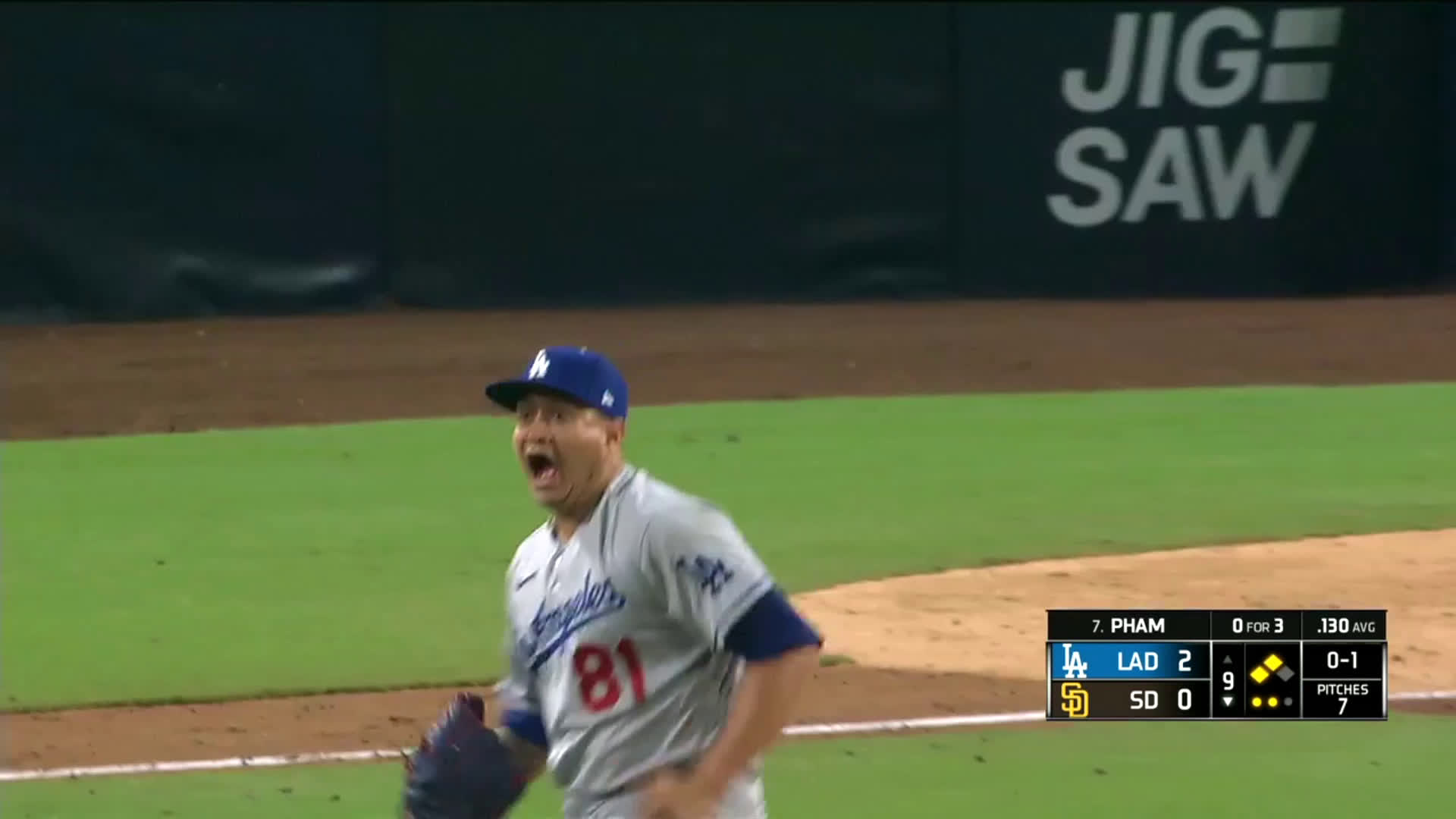 Mookie Betts' diving catch, Dodgers win.