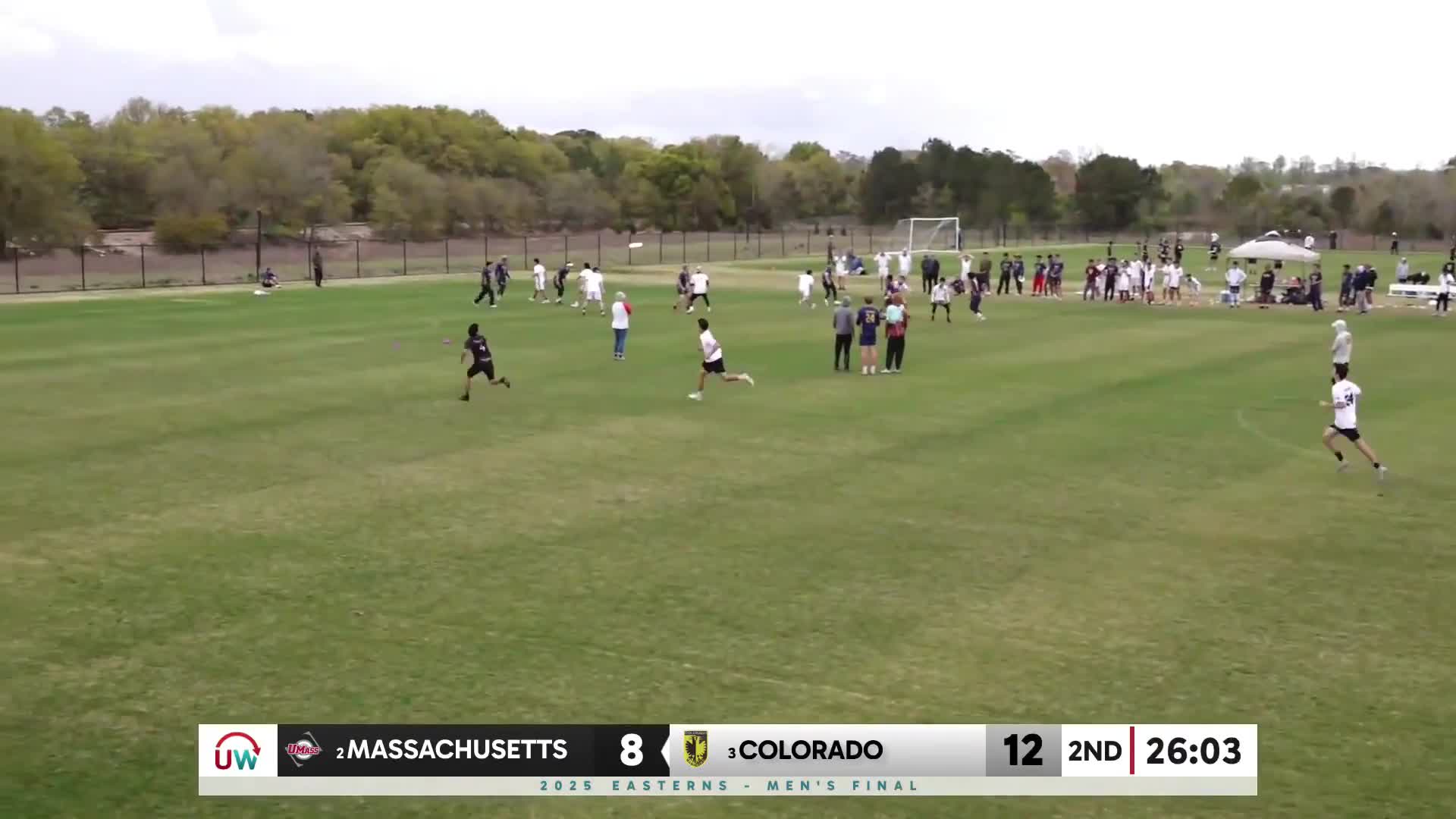 Watch Massachusetts' Lieman massive layout grab vs. Colorado - 2025 Easterns (D-I Men's Final ...