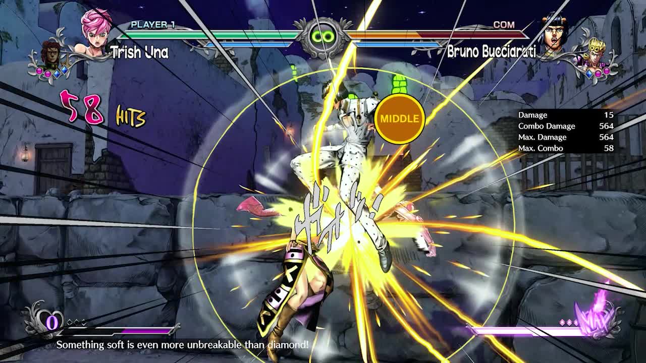 Trish 1.5bar combo (Stand Mode, Kak Assist) - 741dmg