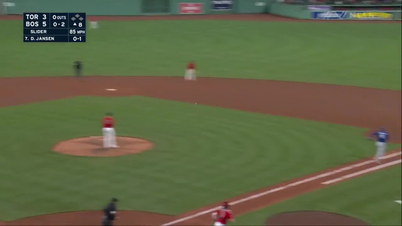 Watch Kiké Hernandez with a crazy defensive play to get the out | Streamable