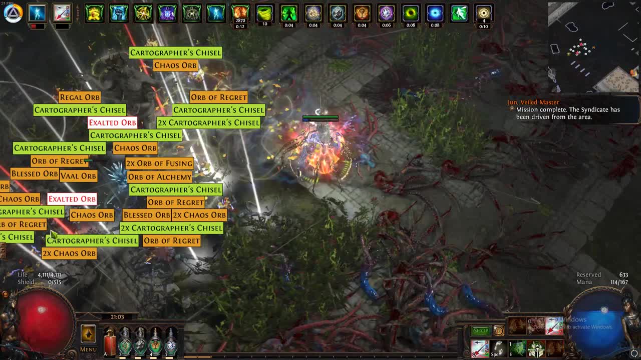 Archnemesis loot explosion