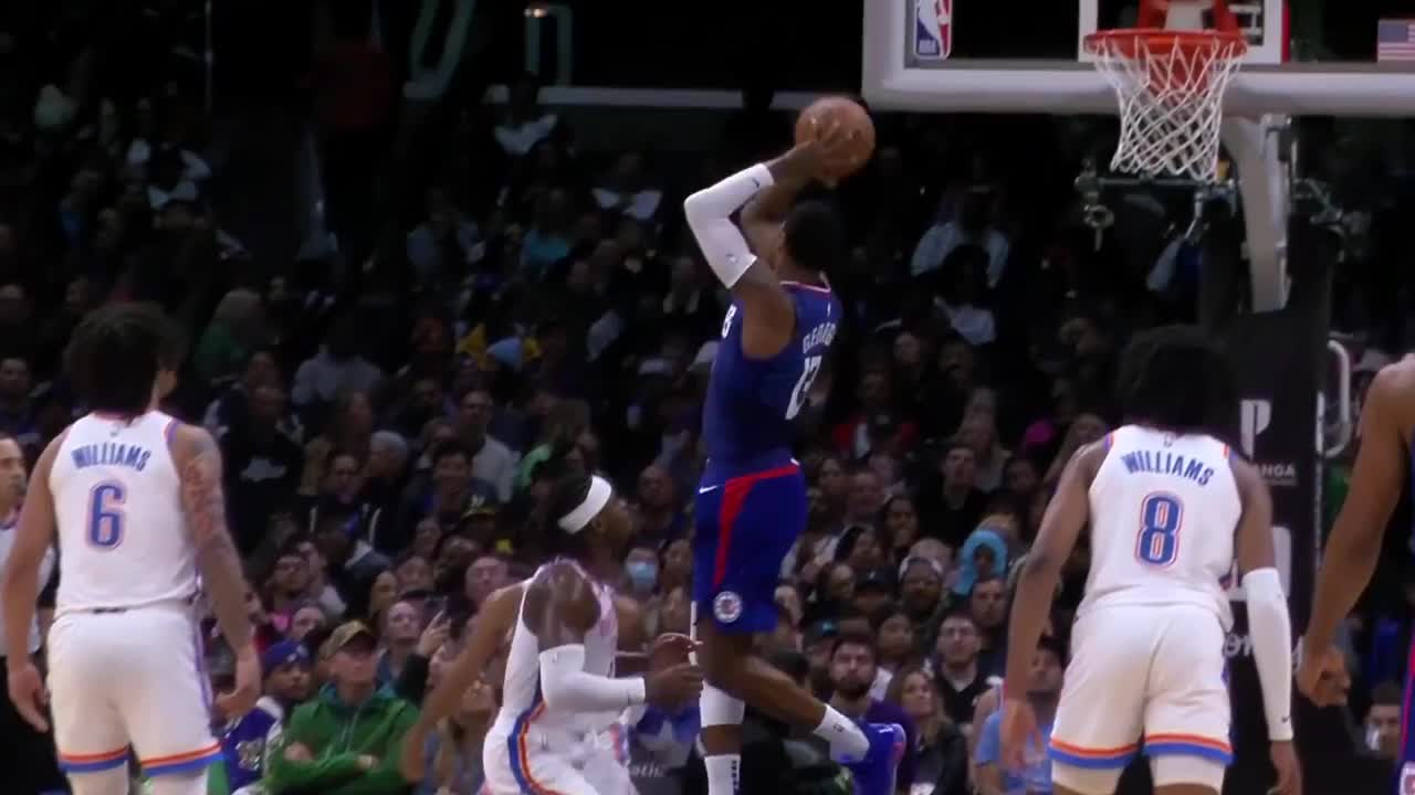 Paul George 360 dunk replays