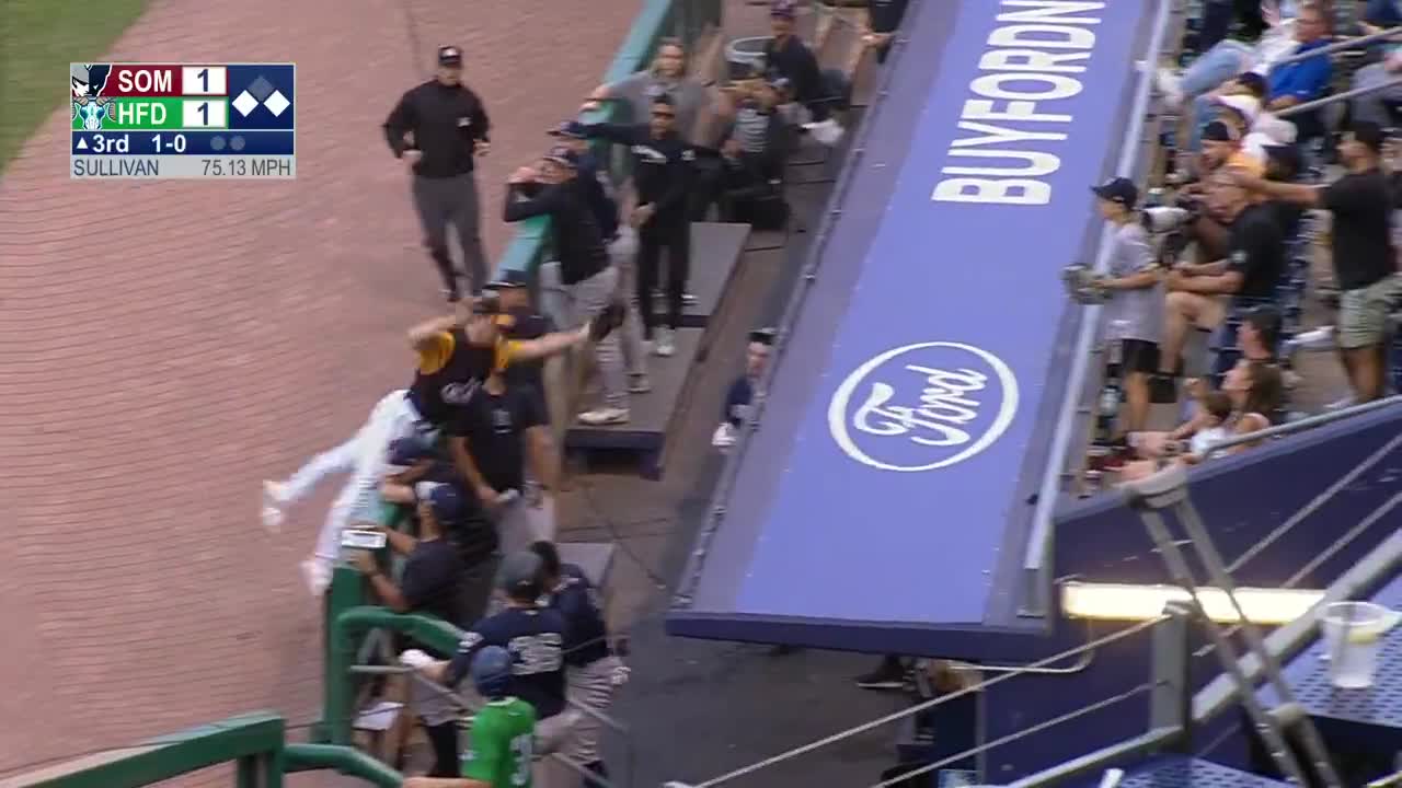 Watch Hartford Yard Goats - ARE YOU JOKING!!! Kyle Datres With The Catch Of The Year #SCTop10 ...