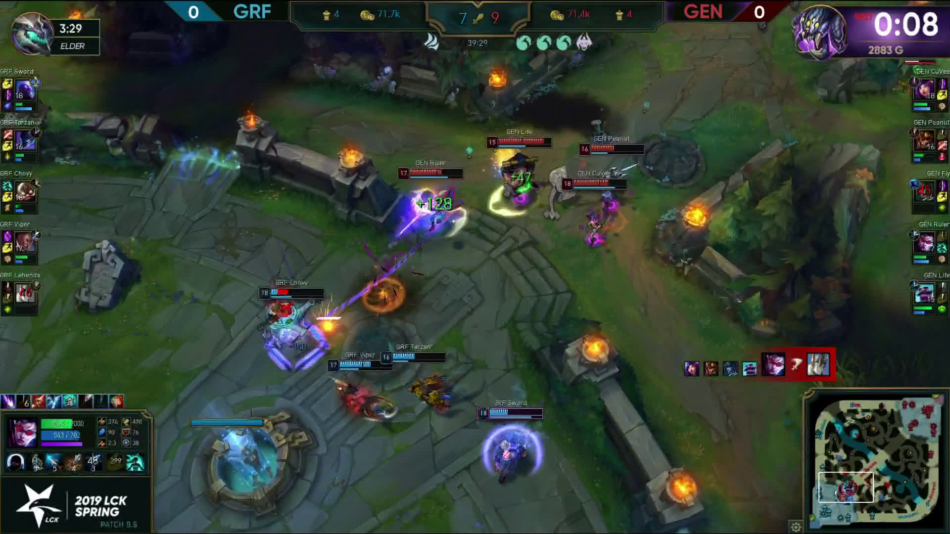 GRF vs. GEN - SKT vs. KT | Week 8 Day 1 | LCK Spring Split (2019)