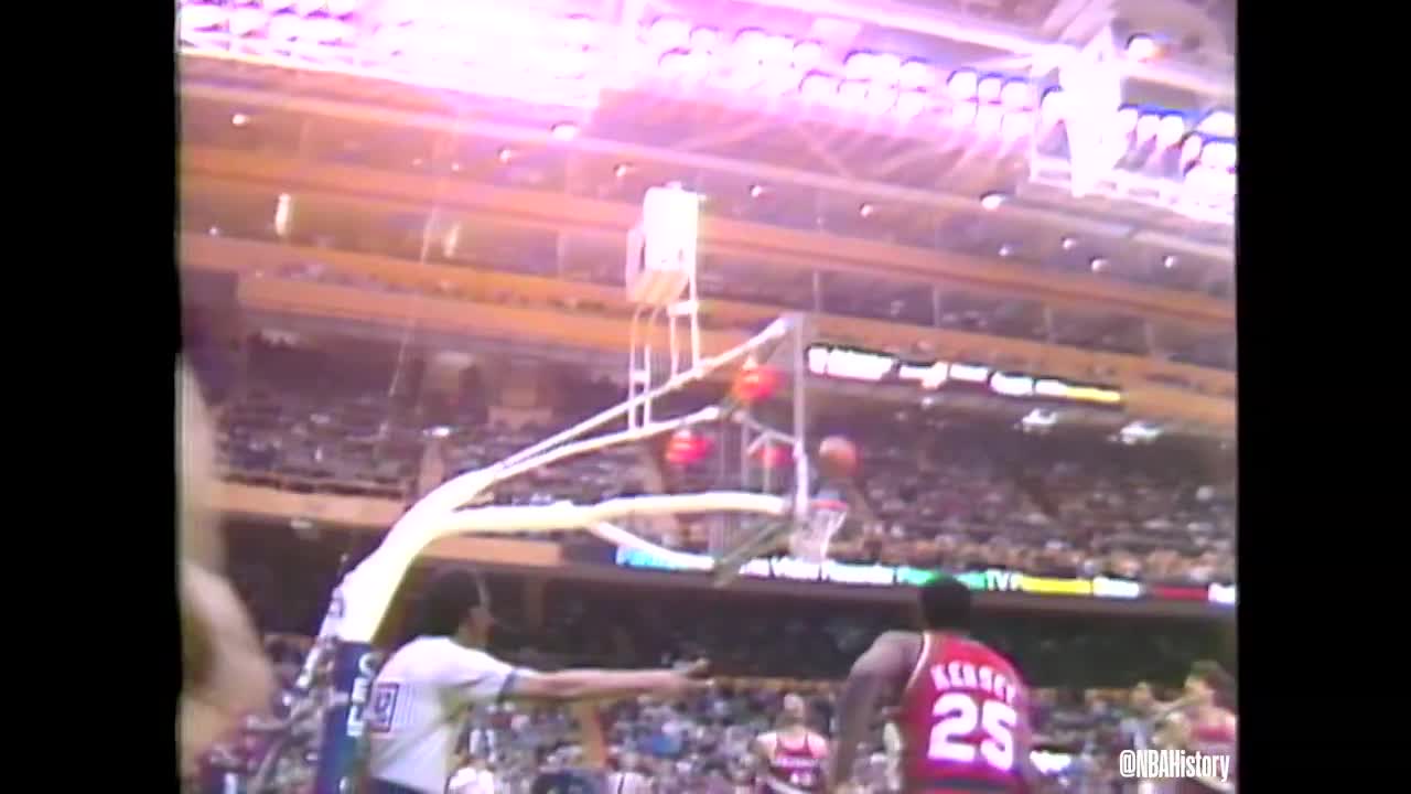 Larry Bird hits back-to-back game-winners in the 1985 season, a feat ...