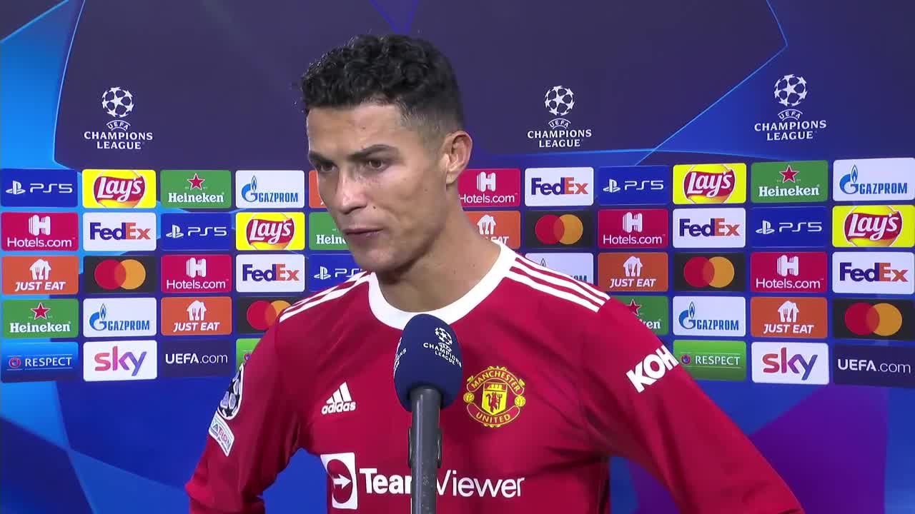 cr7 interview after atalanta away