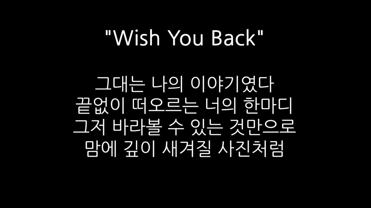 wish you back