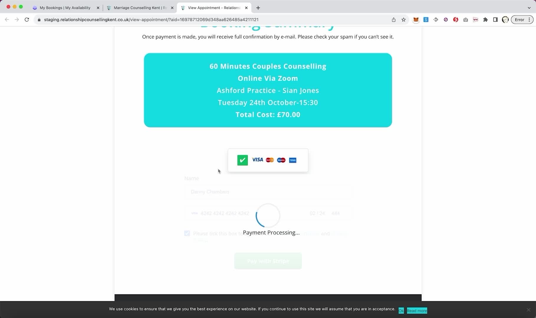 Watch MyAvailability.co.uk - Rebooking Client Tutorial | Streamable