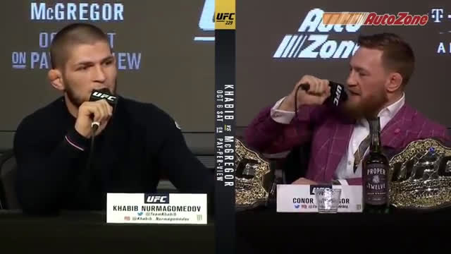 UFC 229 Press Conference Khabib vs McGregor 3