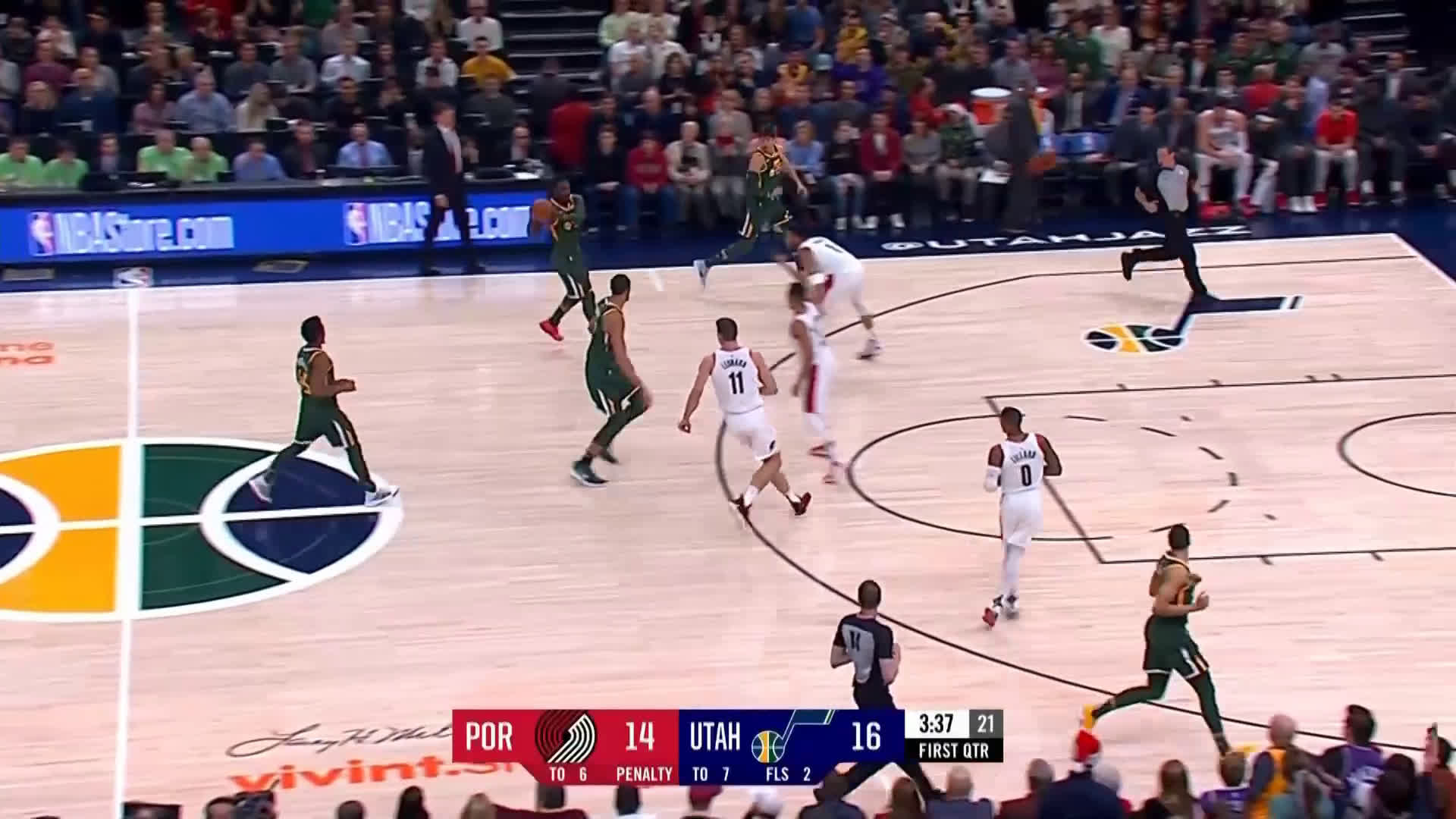 gobert block dunk