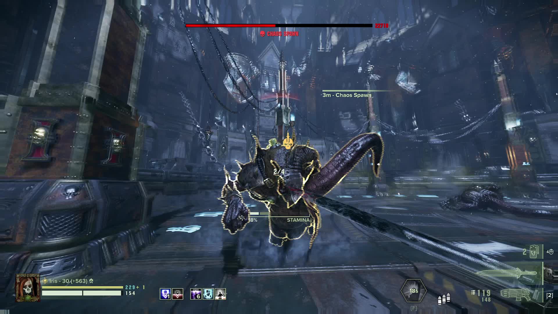 Watch melee vet vs chaos spawn | Streamable