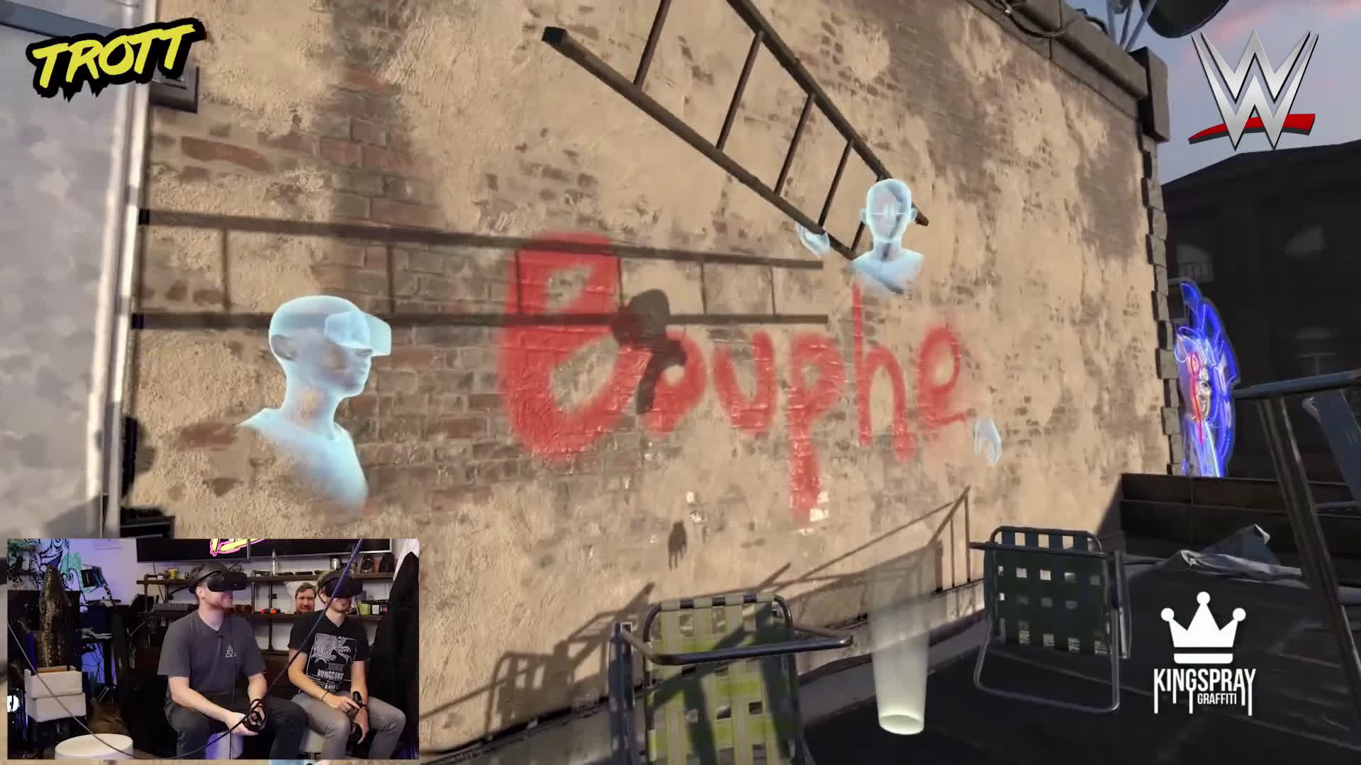 Ross uses the ladder