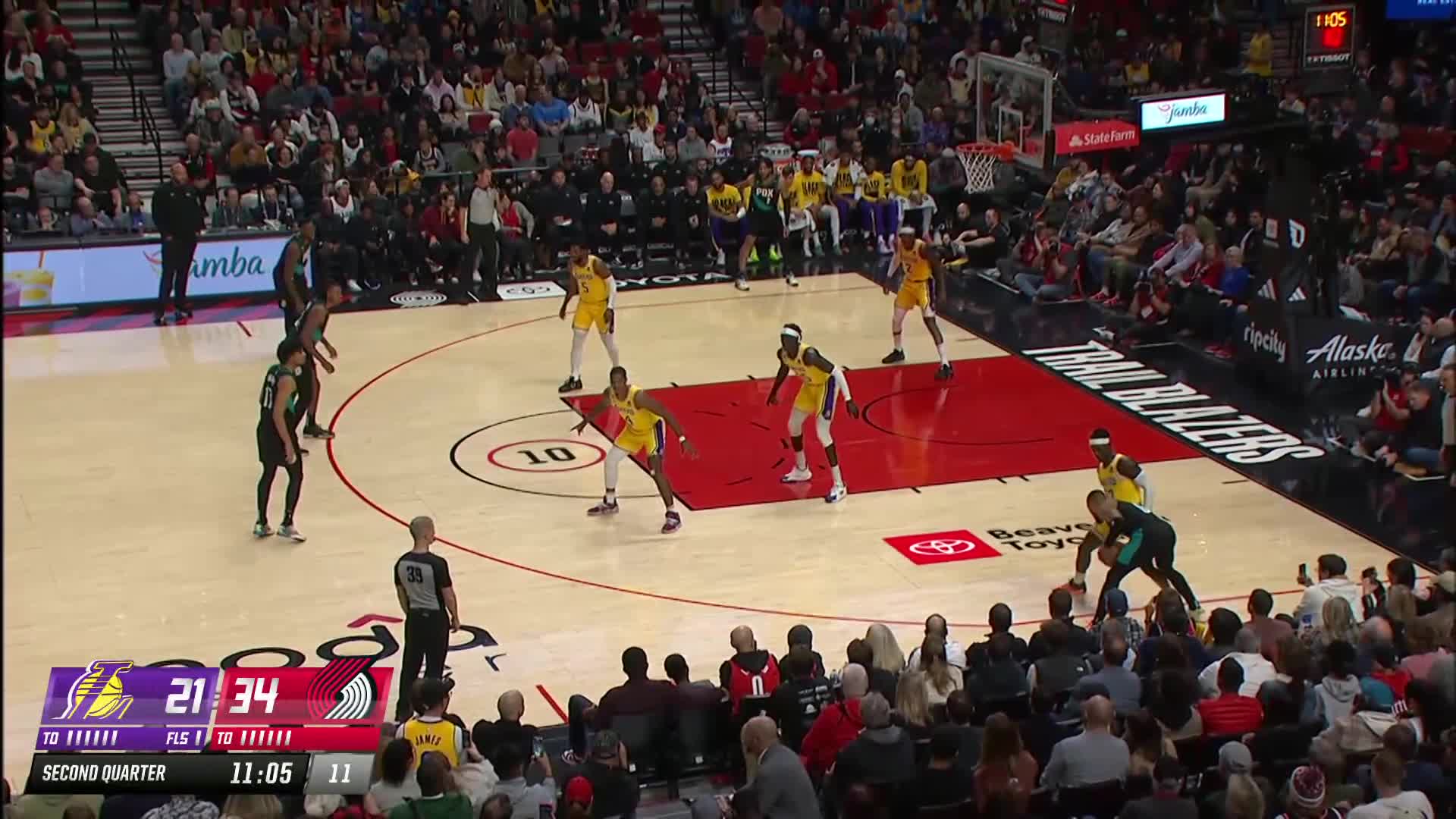 3-pointer by Damian Lillard (2)
