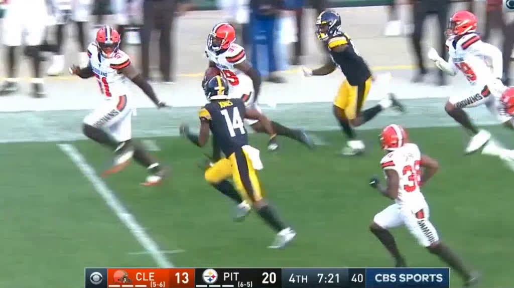 Week 13 2019 - Terrance Mitchell interception of Devlin Hodges