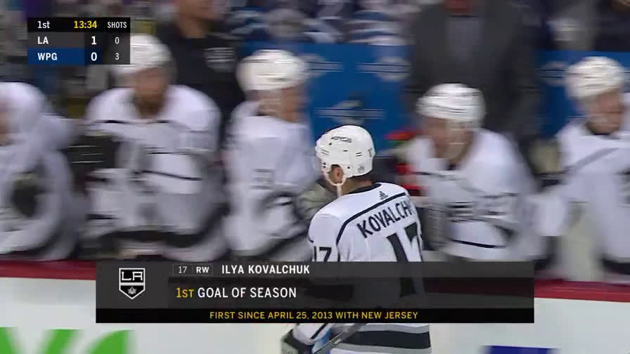 Kovalchuk's first goal as a King