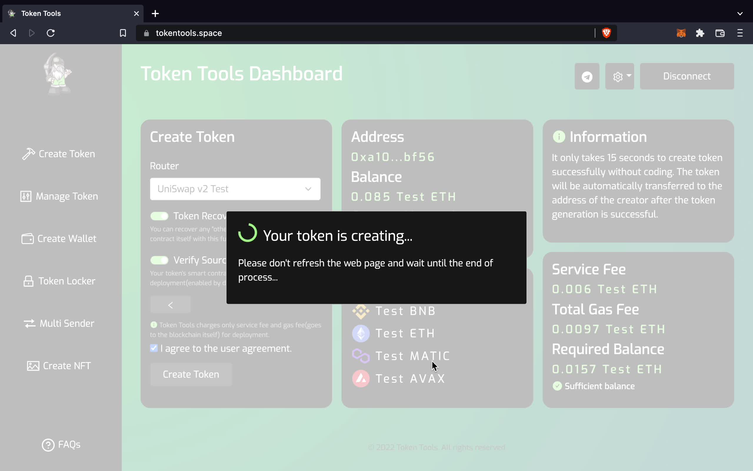 Token Tools Dashboard