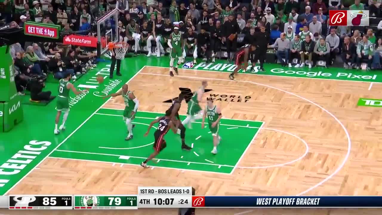 Watch Bally Sports Sun: HEAT - Delon makes it 20 triples to tie a Heat playoff record 🤯 | Streamable