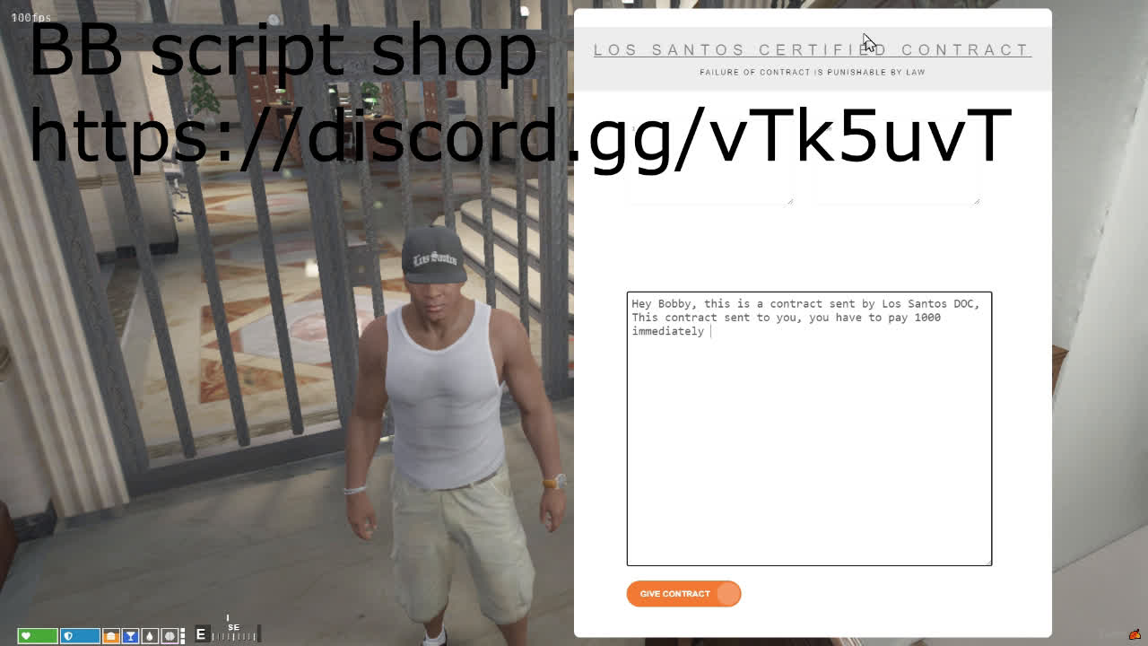 bb-script server https://discord.gg/NxPmQZ Contracts