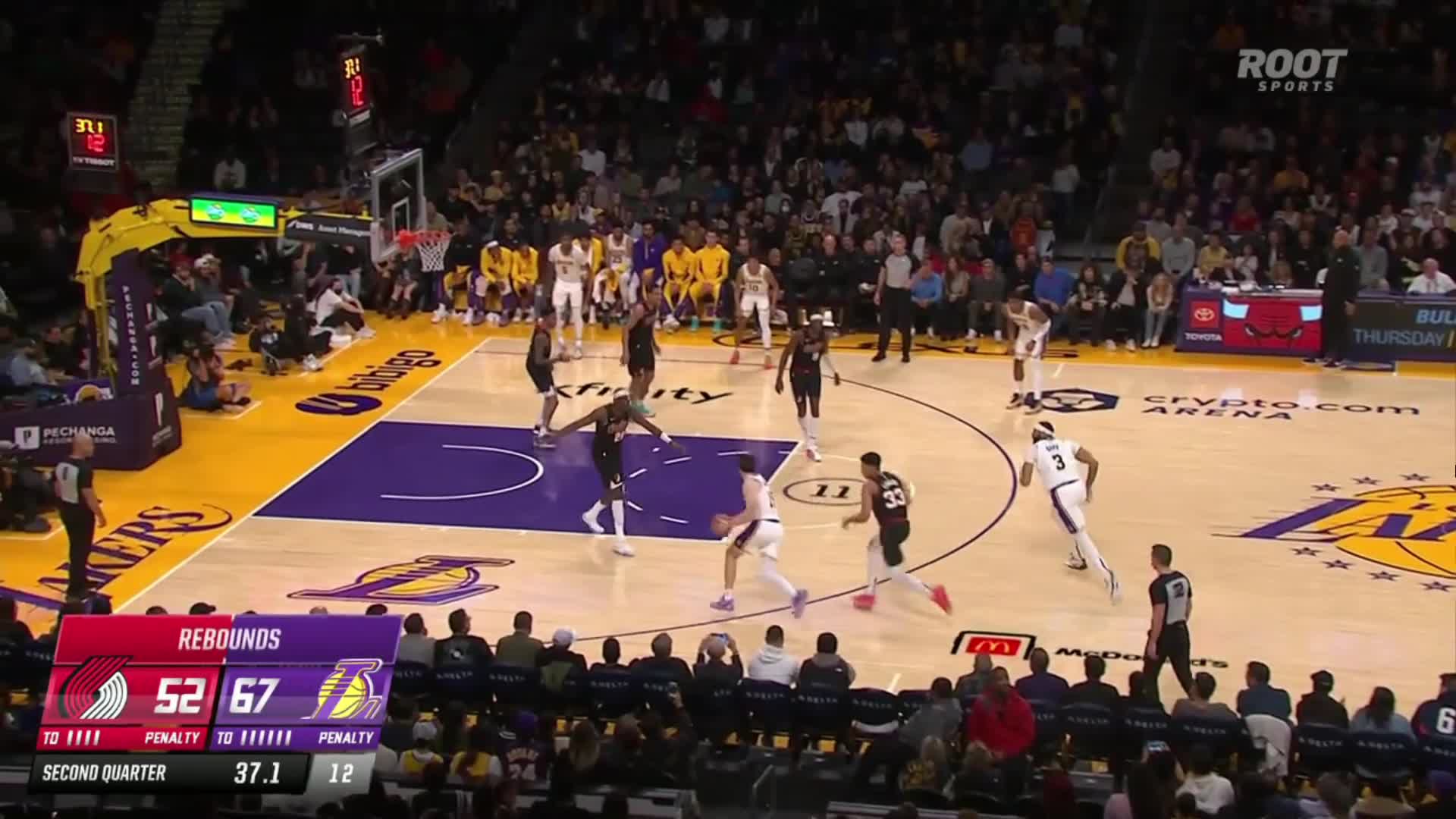 Reath puts back the miss then draws the charge