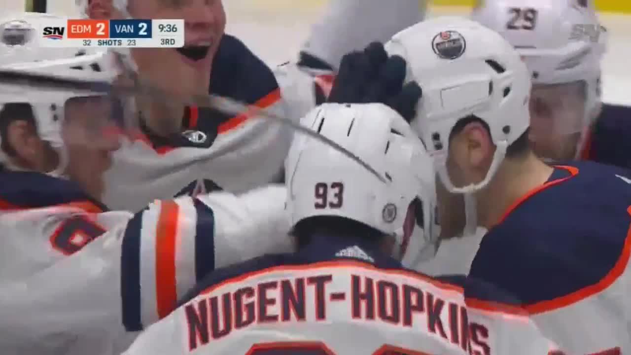 Leon Draisiatl (29) ASST: Ryan Nugent-Hopkins (24), Jesse Puljujarvi (16)