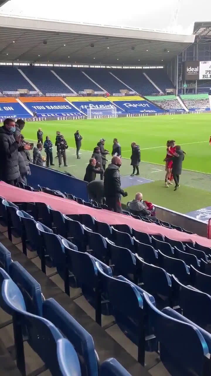 Watch Alisson goal bench celebration | Streamable