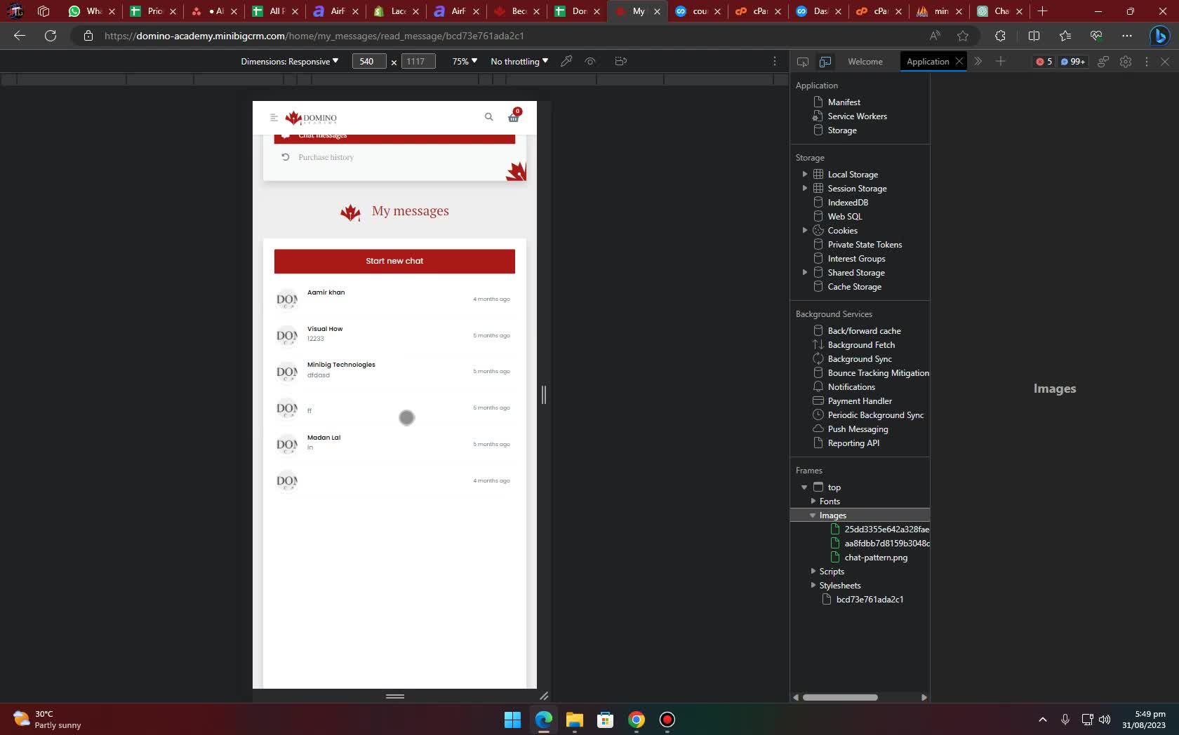 view and edit profiles