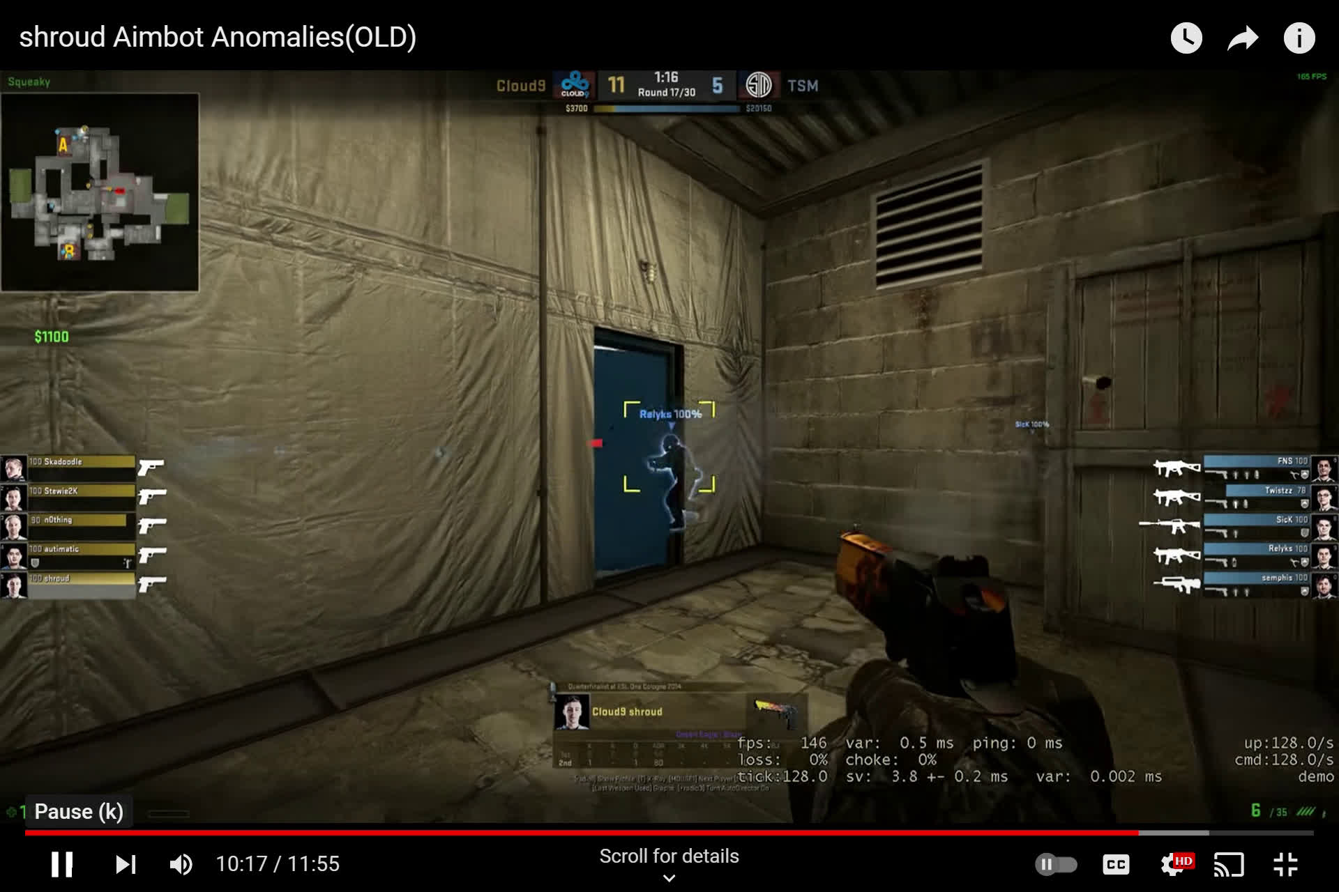 shroud walls on cache