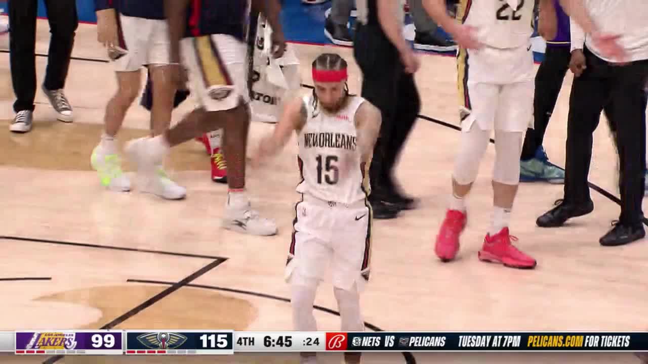 Jose Alvarado takes the ball away for the third time from Lebron James.mp4