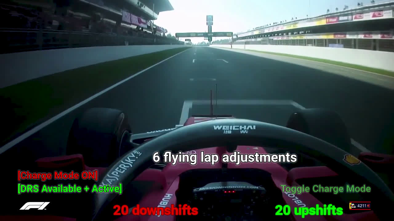 Annotated wheel adjustments: Onboard lap, Sebastian Vettel - Testing 2019