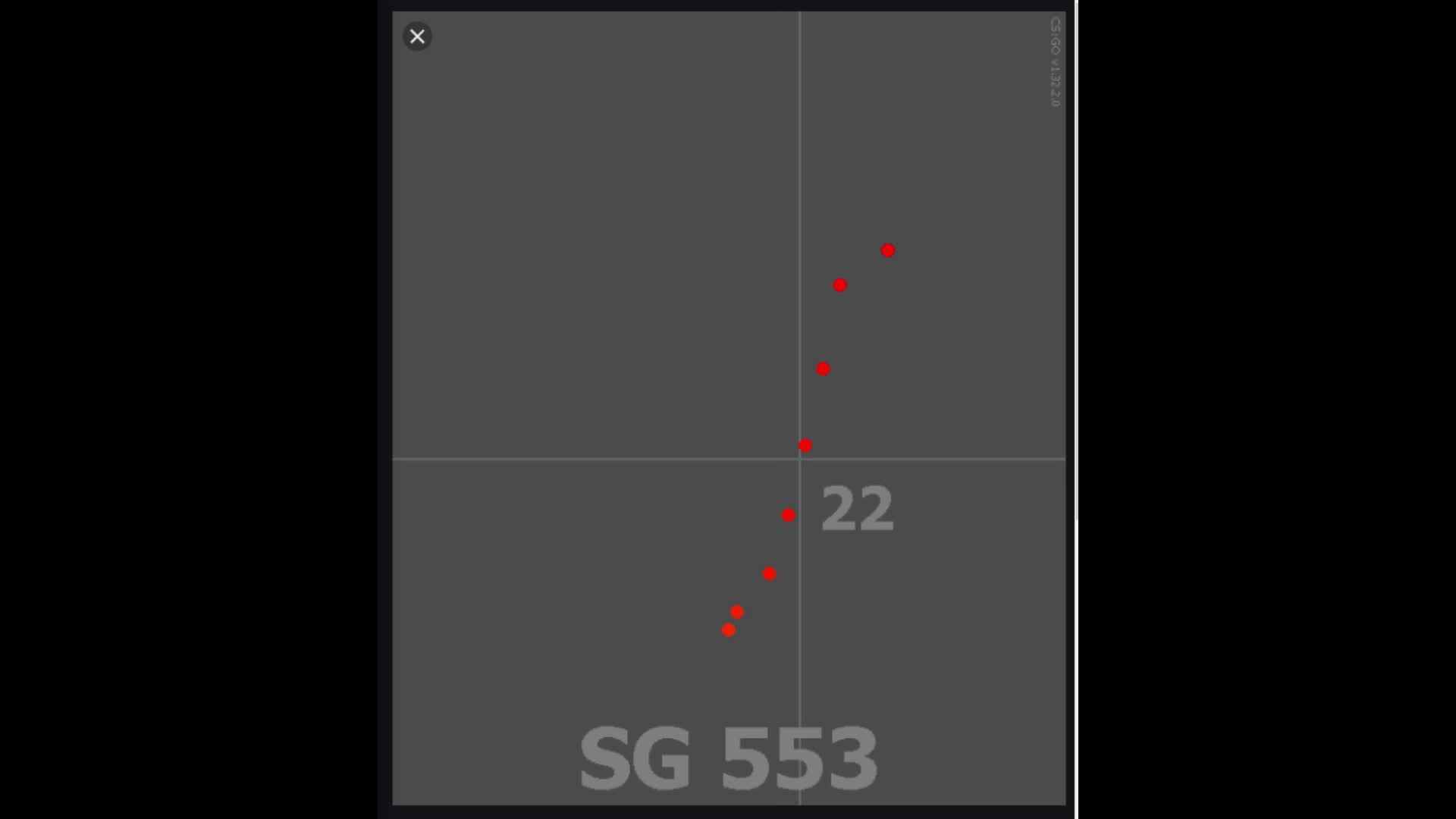 SG Spray pattern, 16% speed