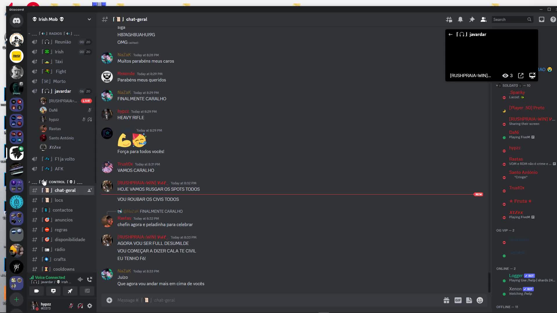 vens a call depois de receberem o f6