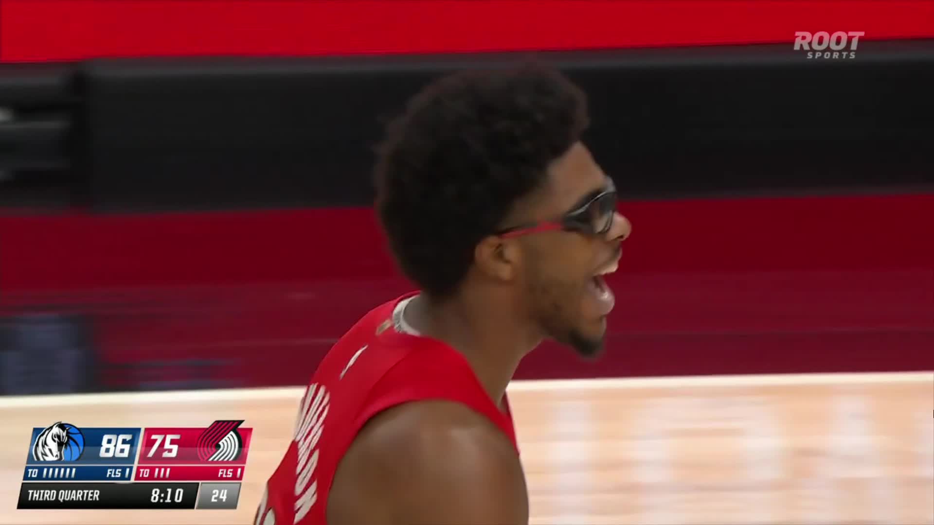 Watch Ant takes off with the rebound and finishes the full-speed layup plus the foul | Streamable