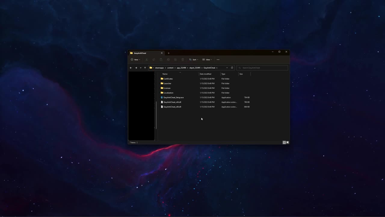 Repair easy anti cheat
