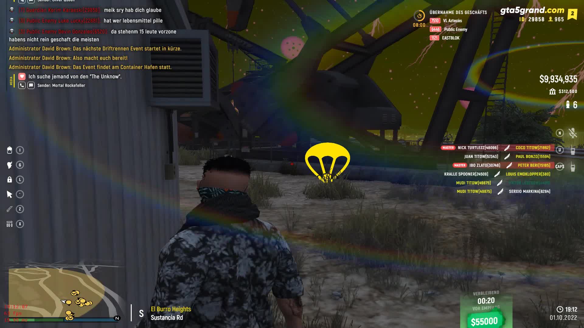 durch die wand gib ihm