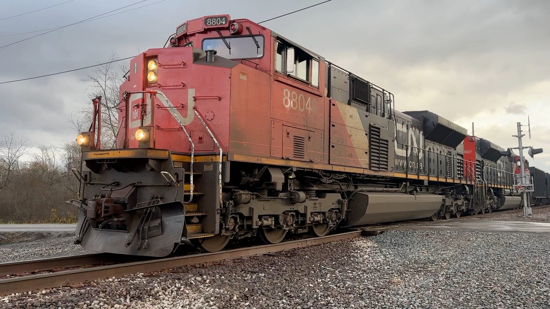 HiDef: Canadian National 8804 North At KO Road!-(11/1/2022!)