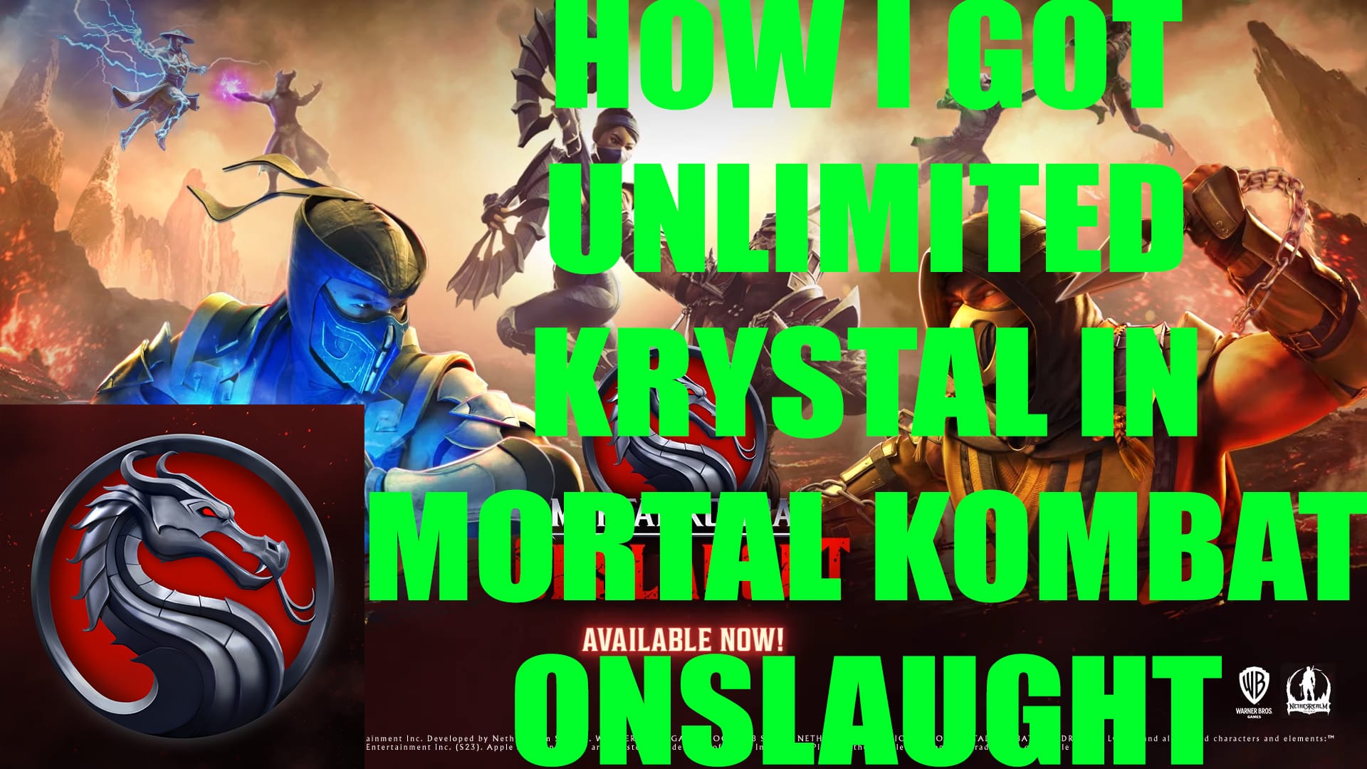 Watch Mortal Kombat Onslaught Hack Unlimited Krystal Cheat For Android& IOS | Streamable