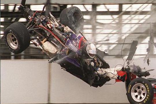 Stan Fox 95 Indy 500 start crash