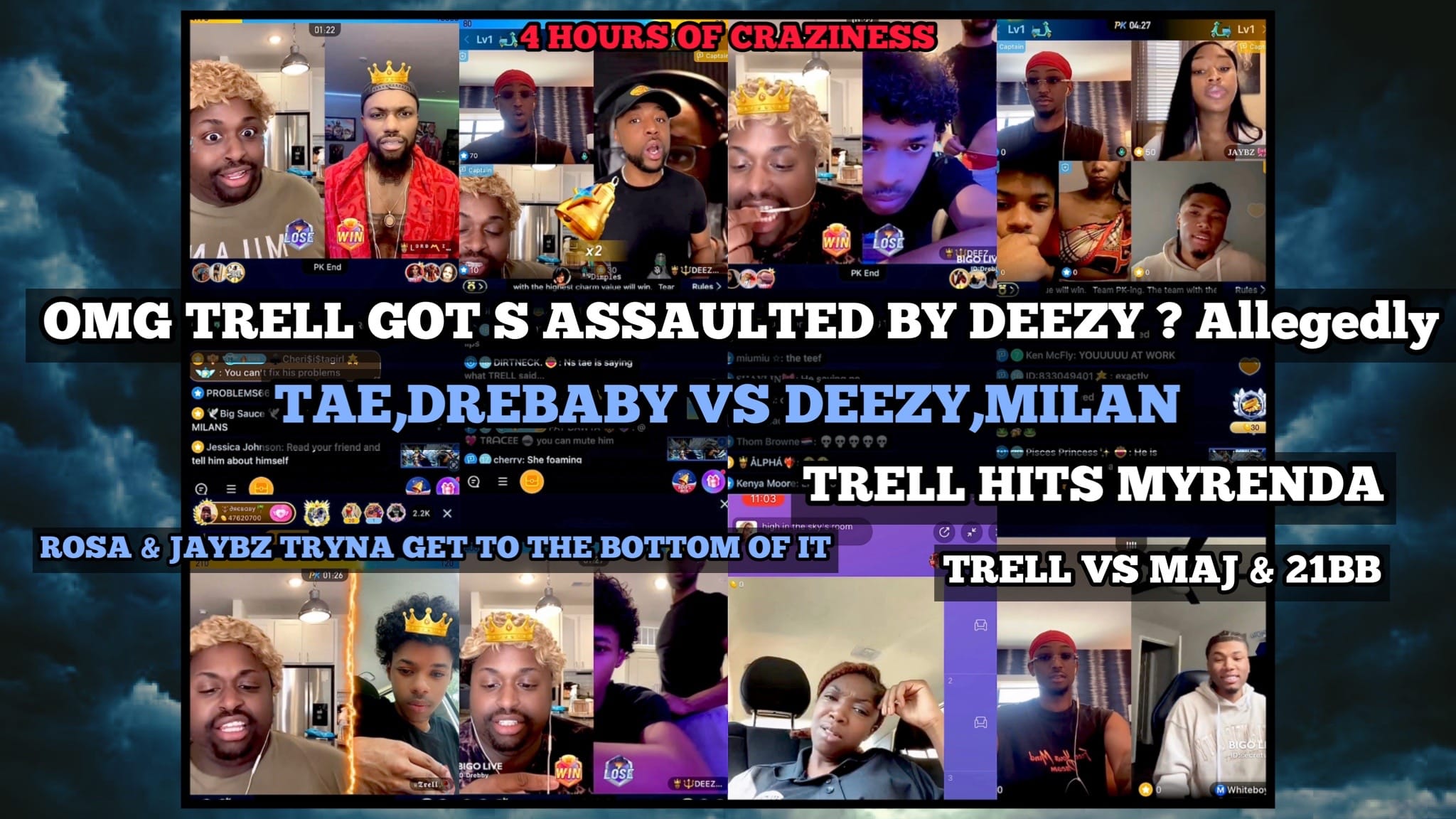 TAE VS DEEZY - OMG TRELL GOT SE* ASSULTED BY DEEZY ? - DREBABY VS MILAN ...