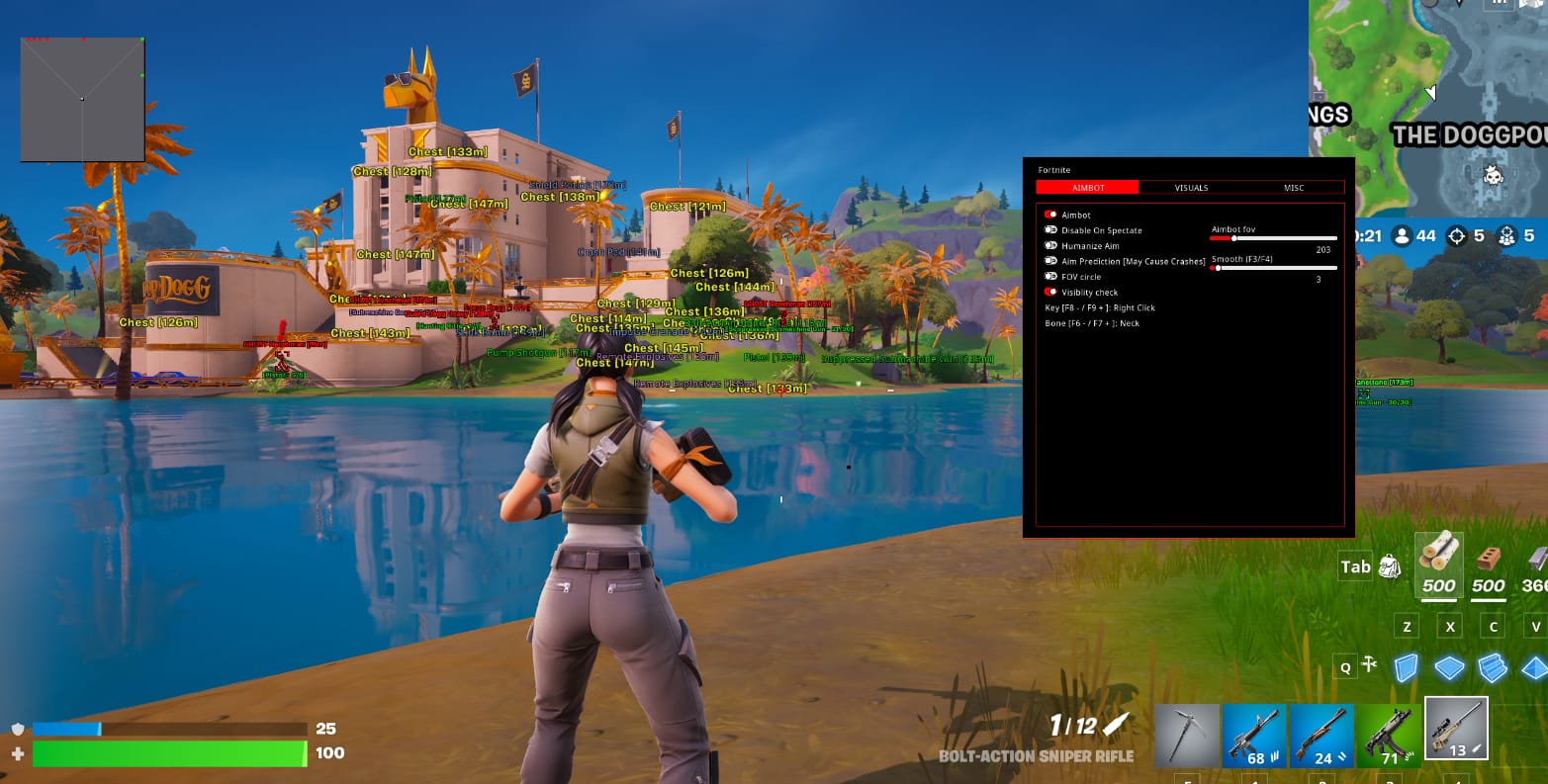 Watch Fortnite Cheat - Aimbot, Wallhack, ESP, Softaim - GulfCheats.com | Streamable