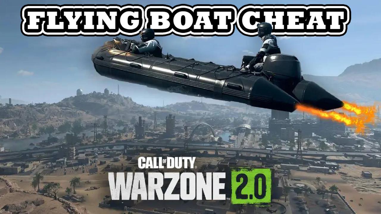 warzone boat flying hack video