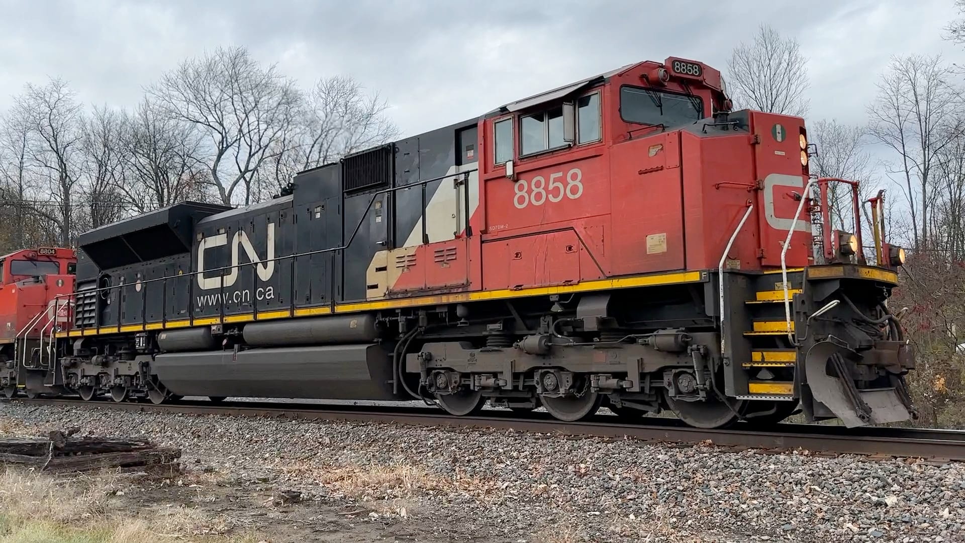 Watch HiDef: Canadian National 8858 South At Donation Road!-(11/8/2023!) | Streamable