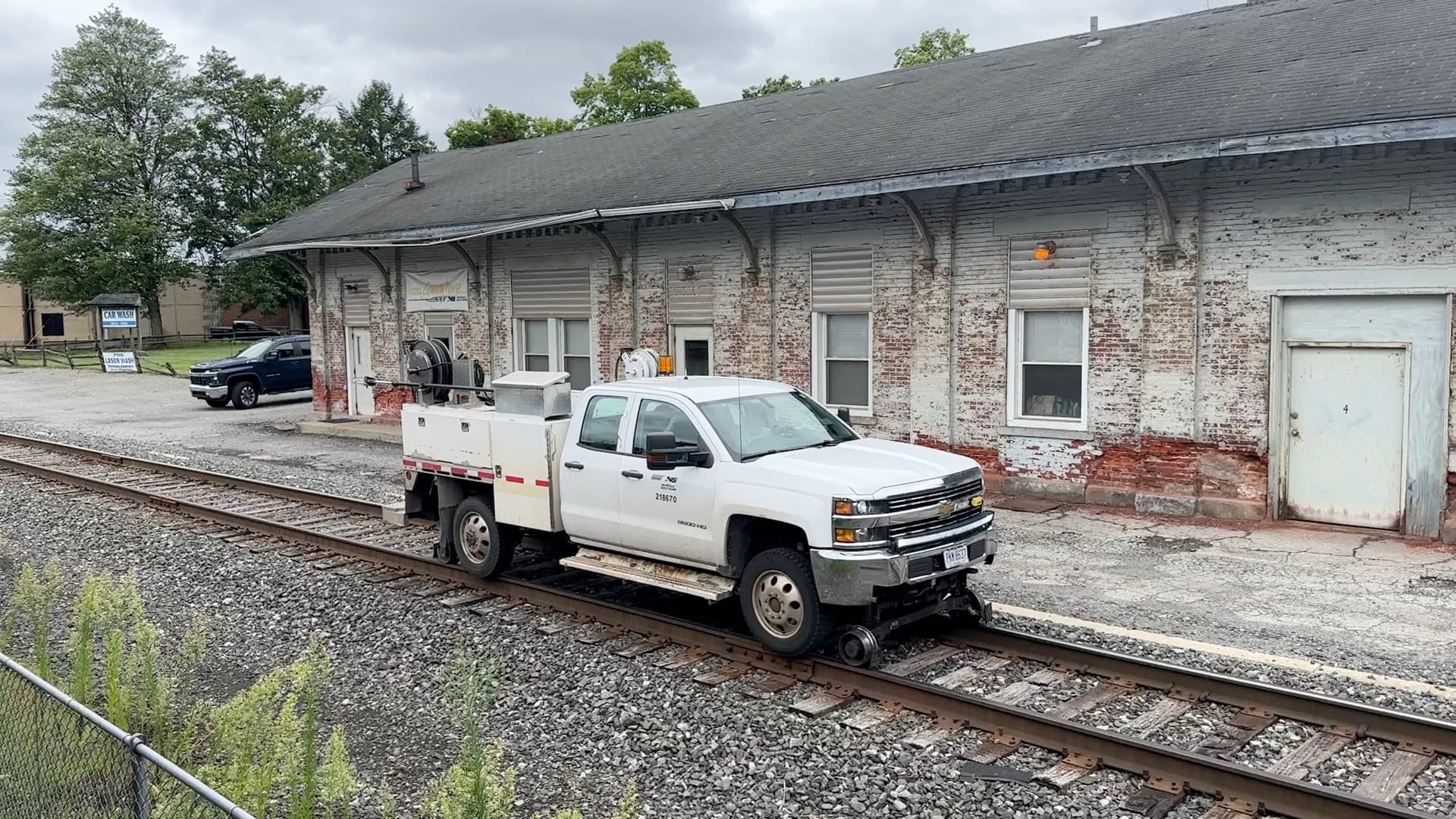 Watch HiDef: Norfolk Southern Hi-Rail Truck At The Greenville Railroad ...