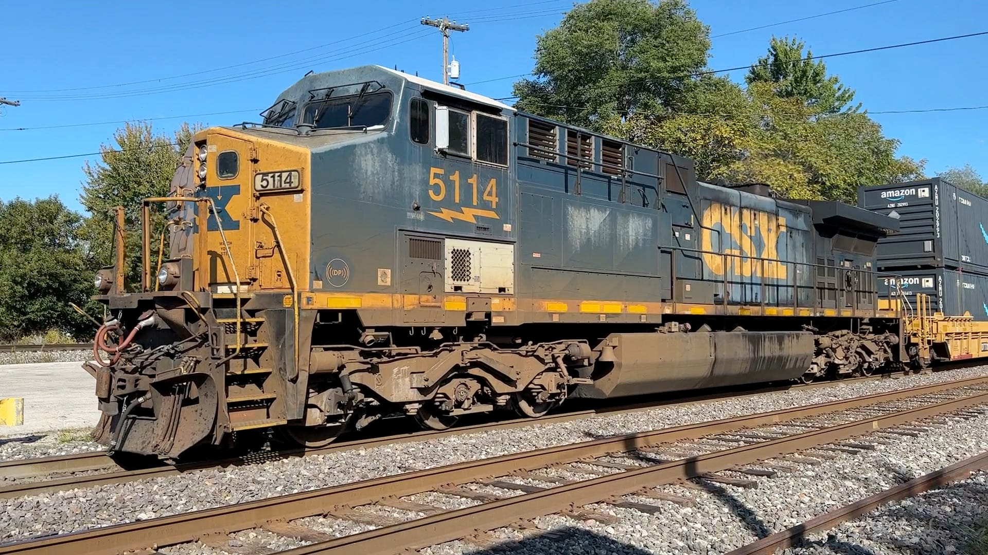 Watch HiDef: CSX Intermodal Train At South Main Street!-(10/1/2023!) | Streamable